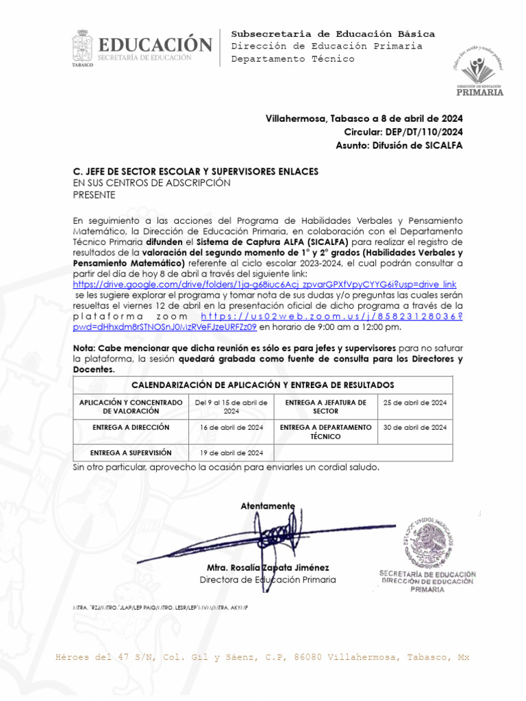 Circular 110 2024 | PDF