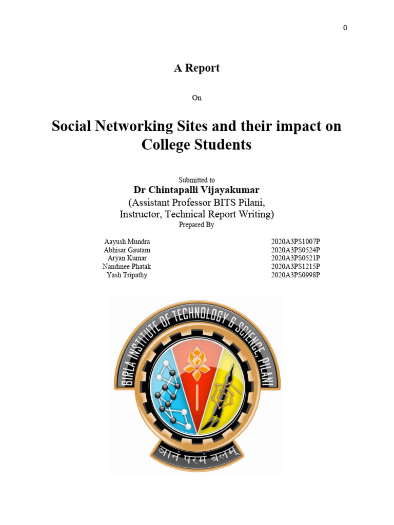 Sample Report - 5 | Download Free PDF | Social Media | Popular Culture & Media Studies