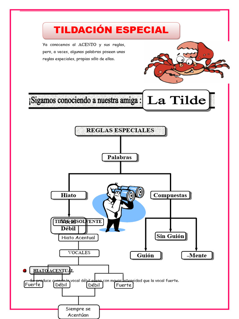 Ficha Sobre Tildación Especial | PDF | Fonética | Lingüística