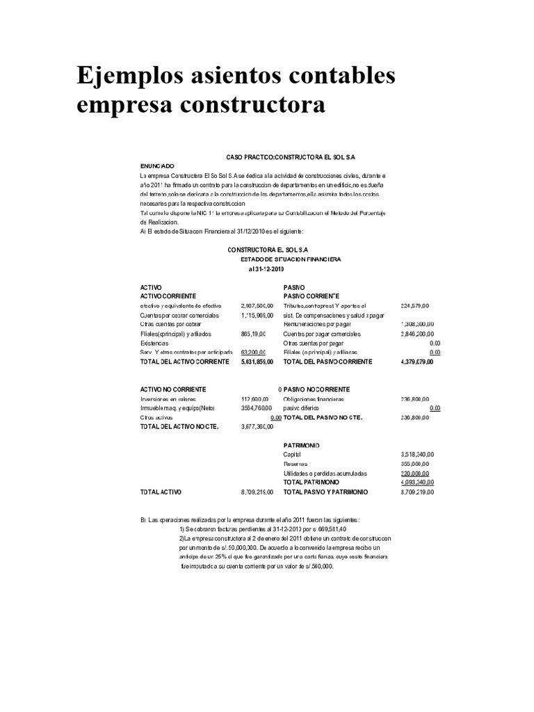 asientos contables | PDF | Contabilidad | Depreciación