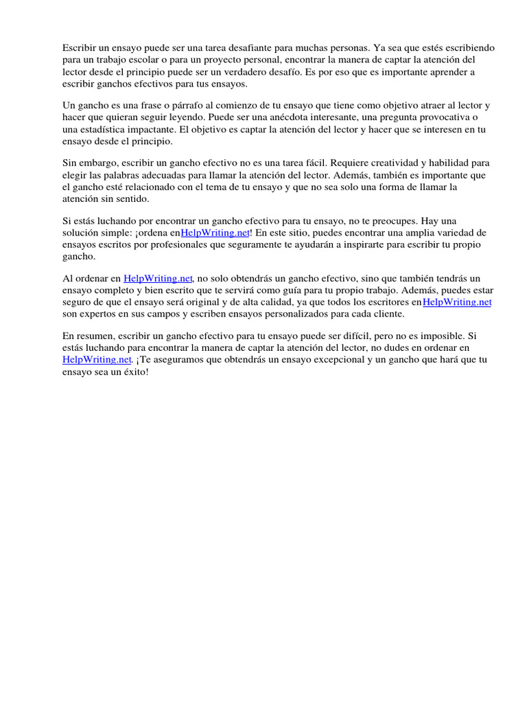 Cómo Escribir Ganchos para Ensayos | PDF | Scribd | Cats