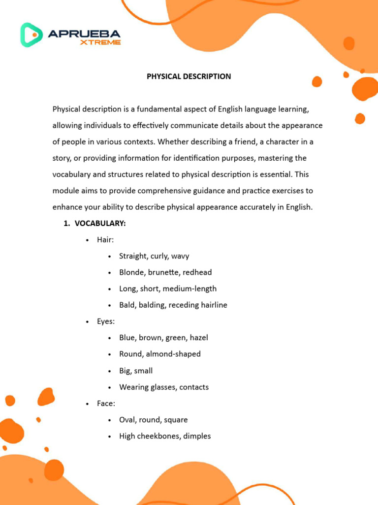 Physical | PDF | Hair | Human Appearance