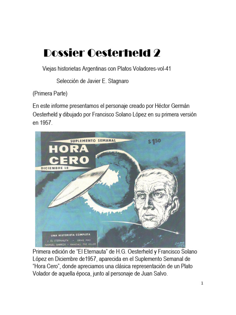 Dossier Oesterheld 2-Vol.41 | PDF | Cómics