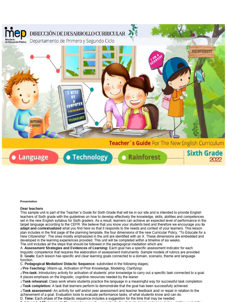 Unit 1 Sixth Grade Costa Rican Heroes | PDF | Learning | Educational ...