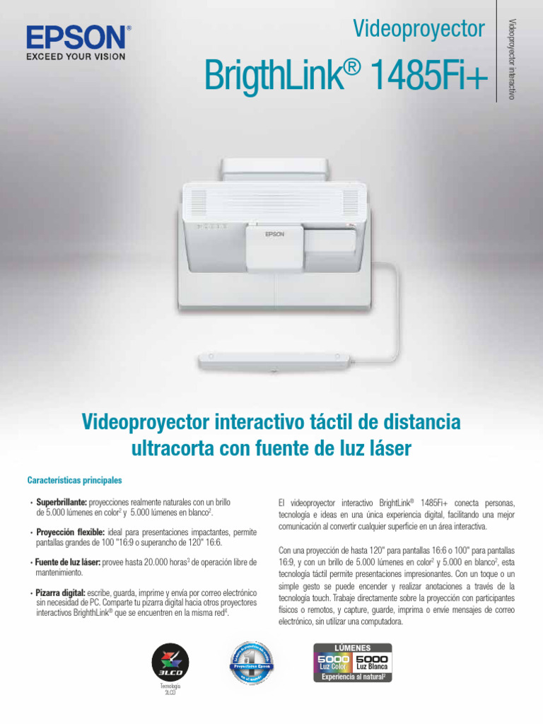BrightLink 1485fi+ | PDF | Electrónica | Ingeniería Informática