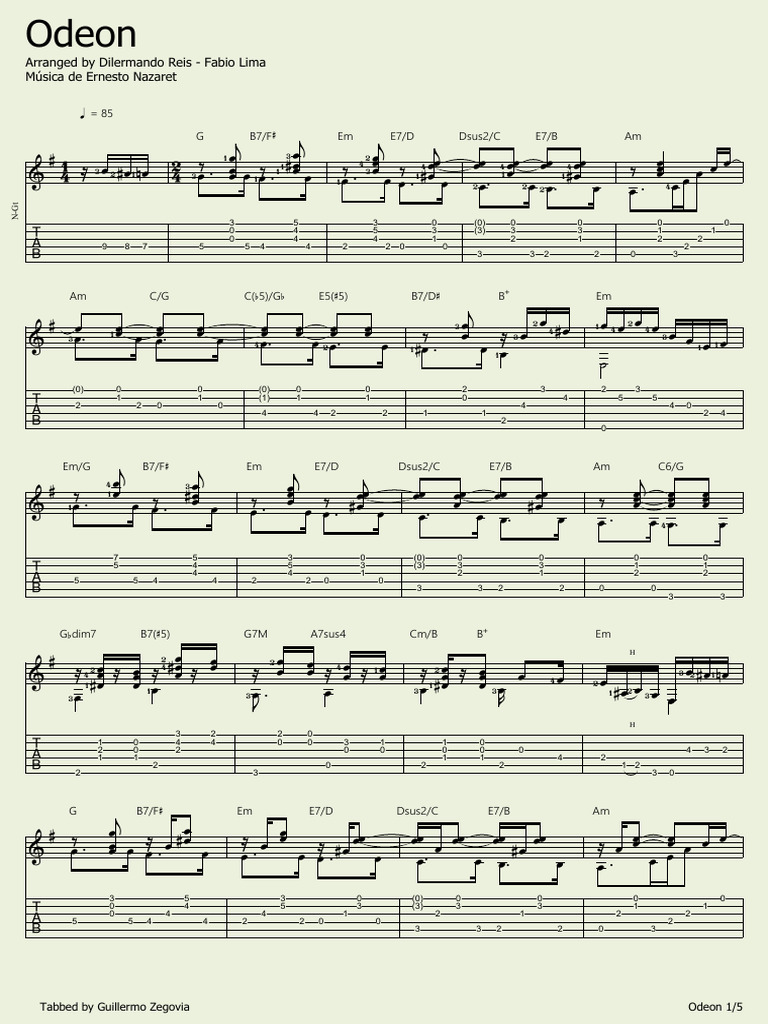 Ernesto Nazareth - Odeon | PDF | Chess | Chess Theory