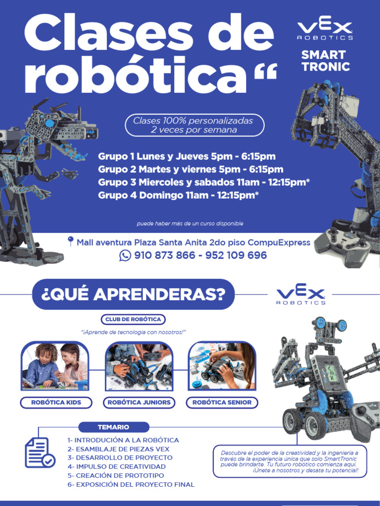 Clases de Robótica Flyer 2 | PDF