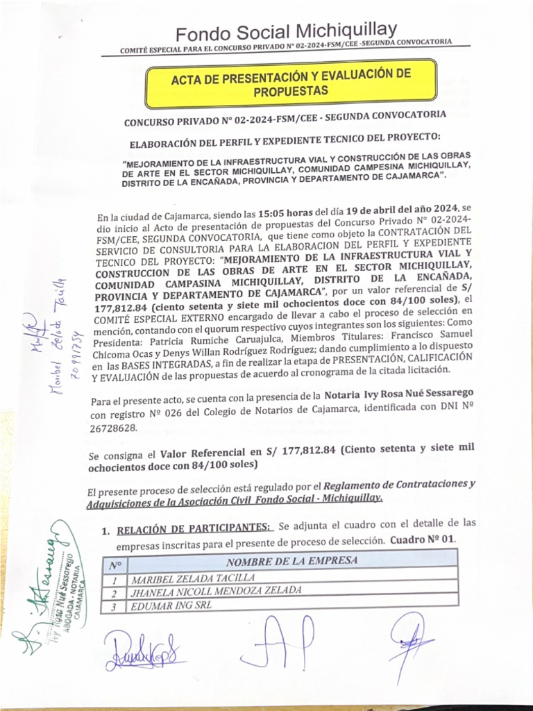 Buena Pro CP N 002-2024-FSM | PDF