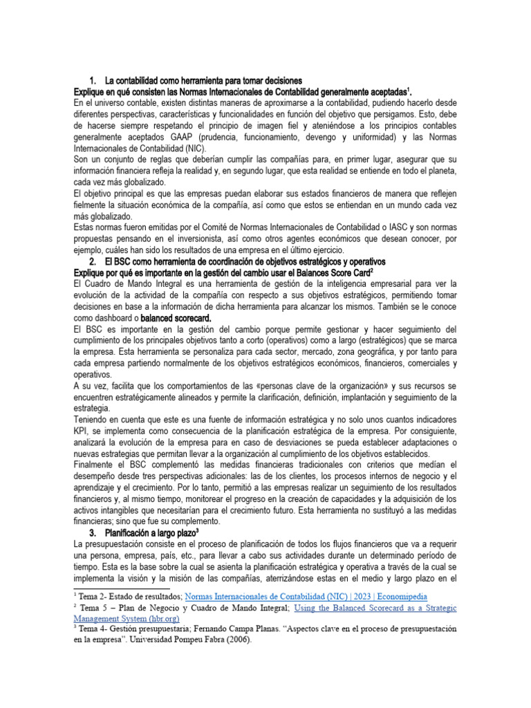 Preg | PDF | Liquidez de mercado | Contabilidad