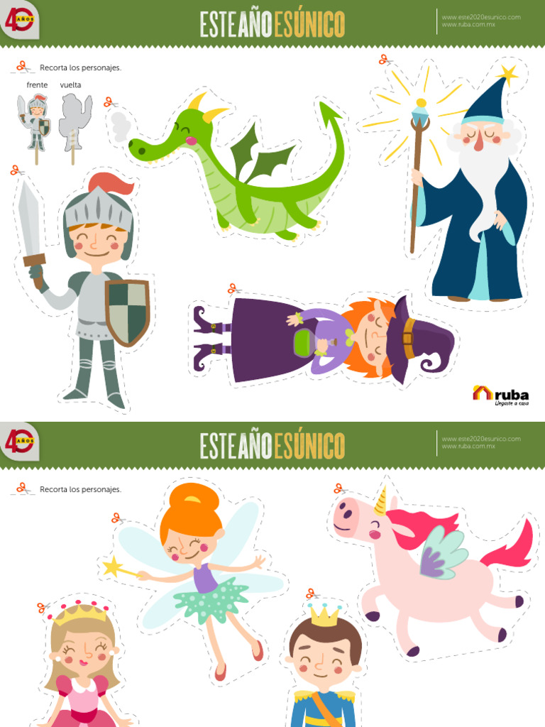 Plantilla Cuento de Hadas - Color | PDF