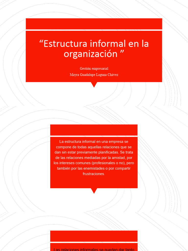 Impacto de la Estructura Informal en Empresas | PDF