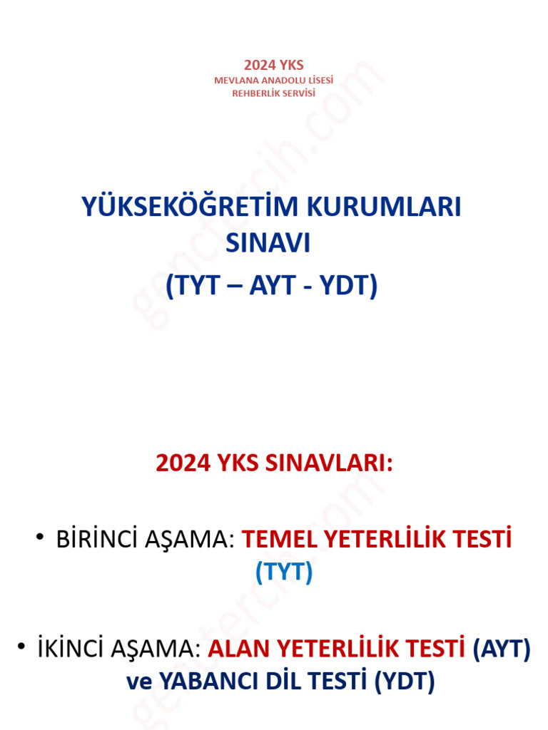 2024 Yks Sunum | PDF