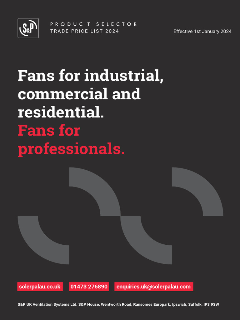 SP UK Trade Price List 2024 | PDF | Duct (Flow) | Manufactured Goods