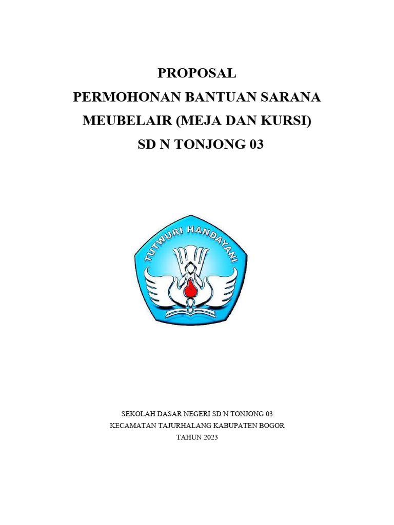 PROPOSAL Pengadaan Meja Dan Kursi Ke SMP3 | PDF