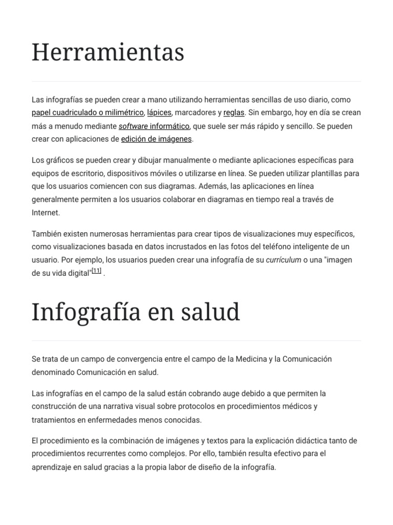 Infografía - Wikipedia, La Enciclopedia Libre | PDF | Infografia | Gráficos