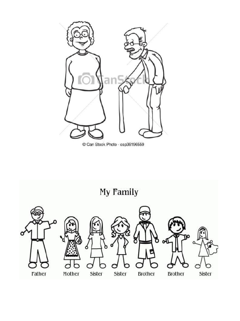 My Family Worksheet | PDF