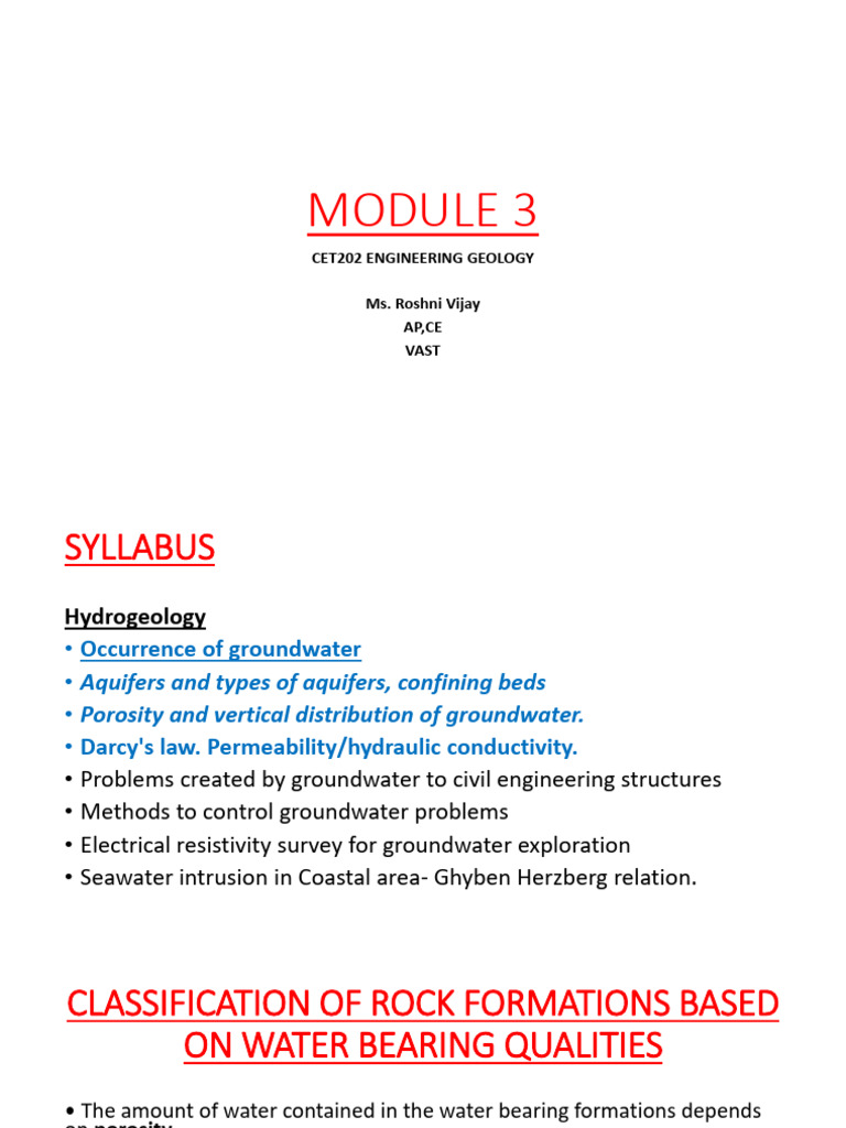 Aquifers Types | PDF | Aquifer | Porosity