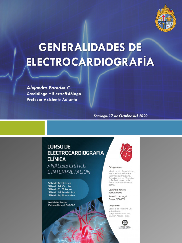 Clase Dr. Paredes | PDF | Electrocardiografia | Electrofisiologia