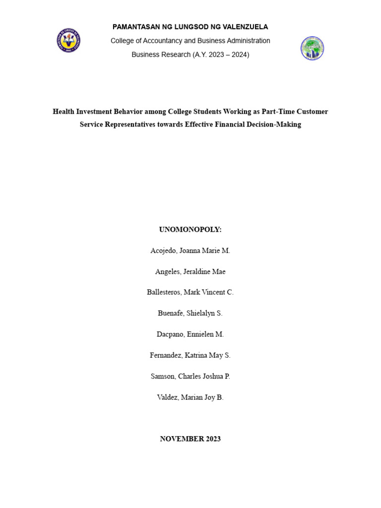 Revision Chap I V FM 3 2 Unomonopoly | PDF | Intention | Behavior