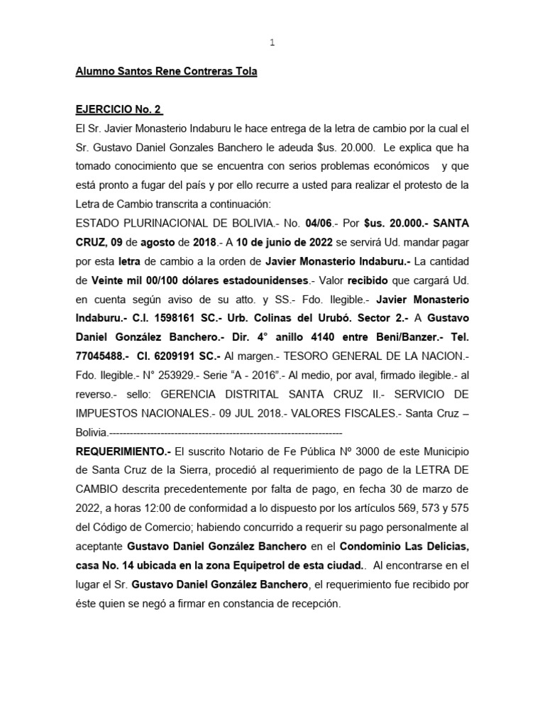 Practico 2 Resuelto | PDF | Pagaré | Interés