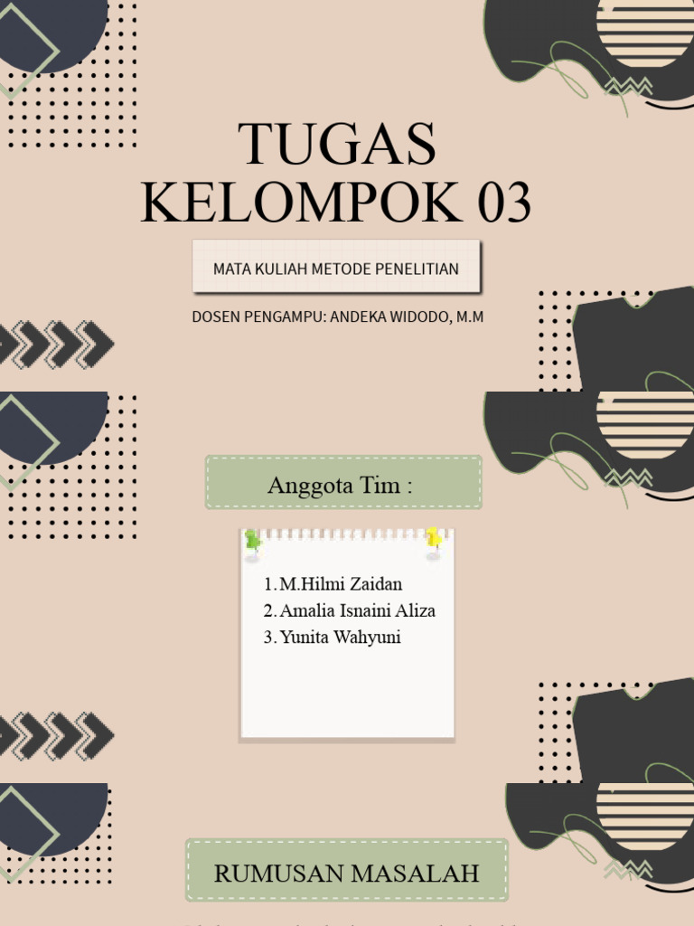 Metode Penelitian Kel.03 | PDF | Karier & Perkembangan