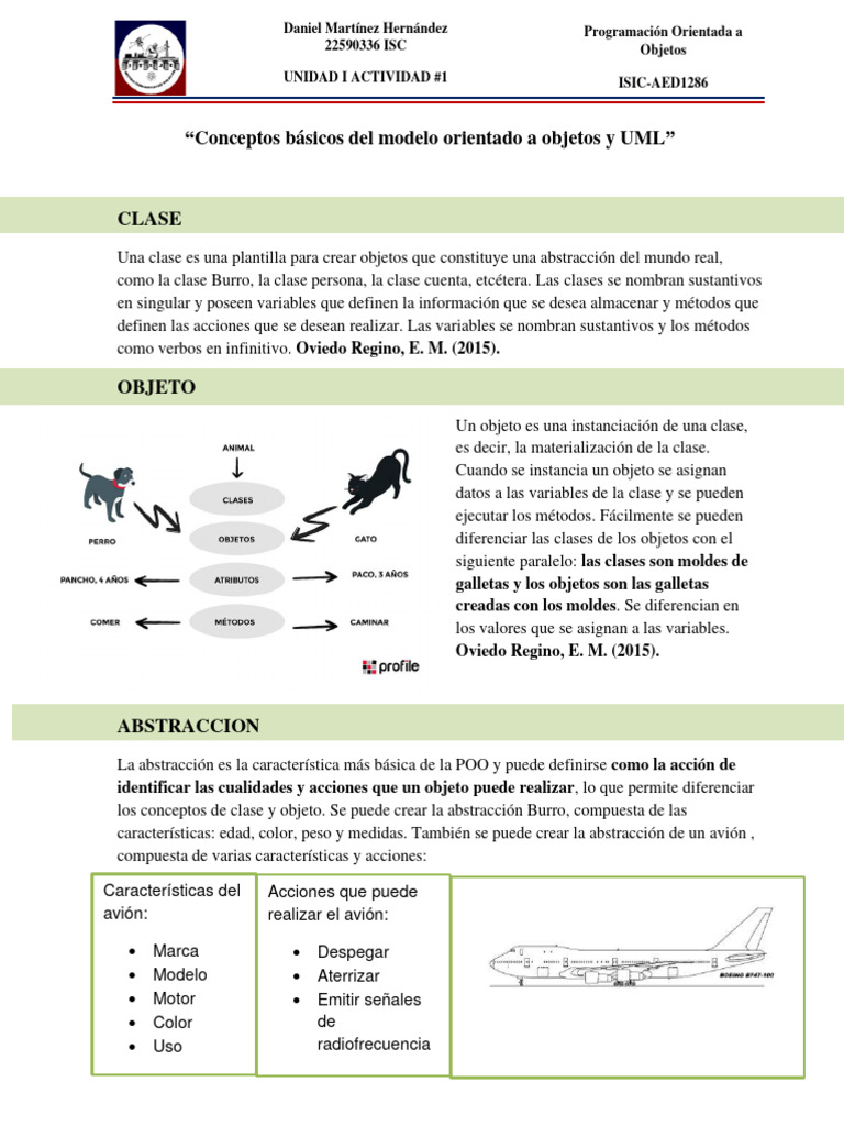 Conceptos Básicos Del Modelo Orientado A Objetos Y Uml Pdf Lenguaje De Modelado Unificado