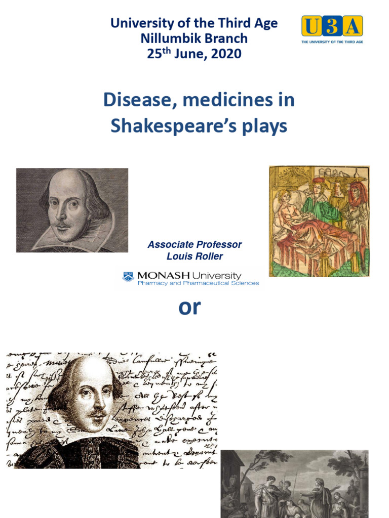 Shakespeare's Insights on Disease and Medicine | PDF | Black Death
