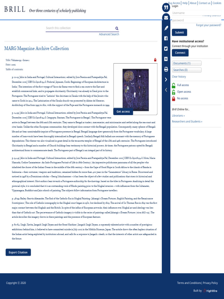 MARG Magazine Archive Collection - Brill | PDF | Bengal | Portugal