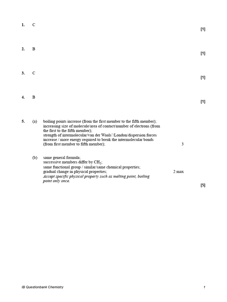 Organic Chemistry QB3 MS | PDF | Intermolecular Force | Ethylene