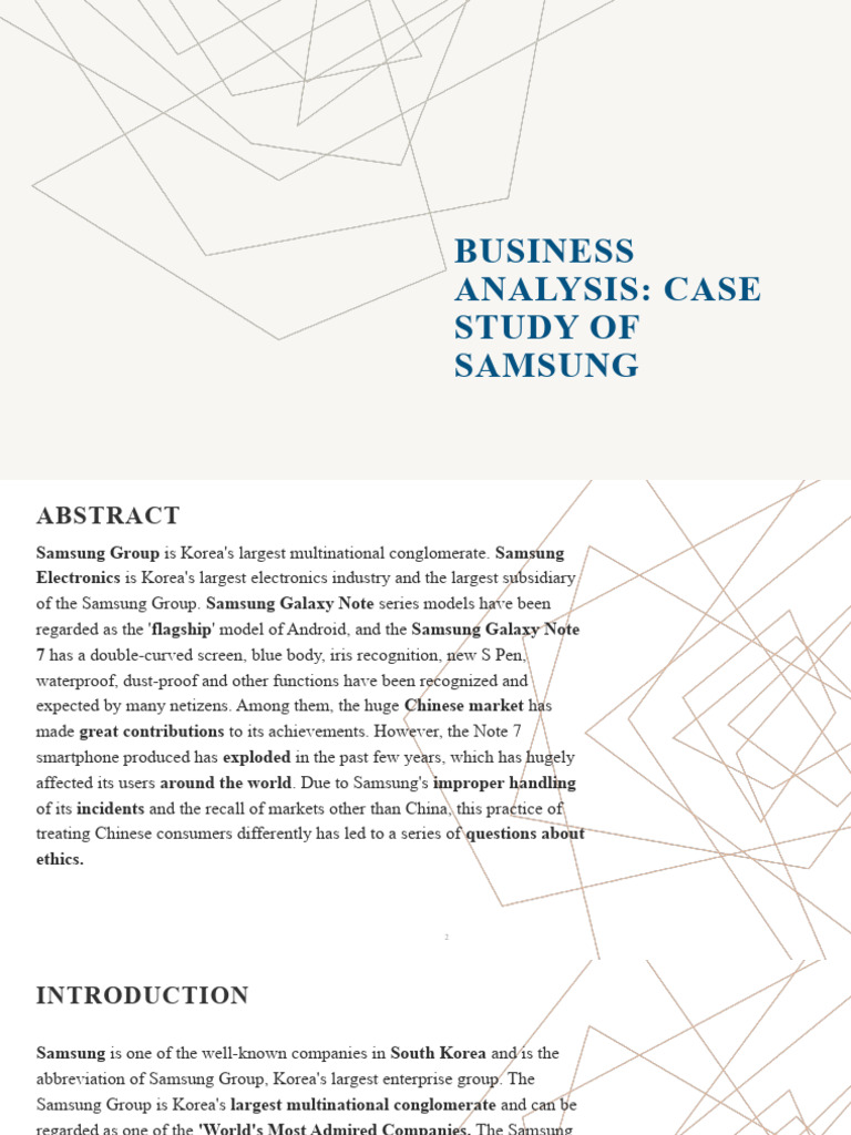 Case Study - Group.ewan | PDF | Samsung Electronics | Smartphone