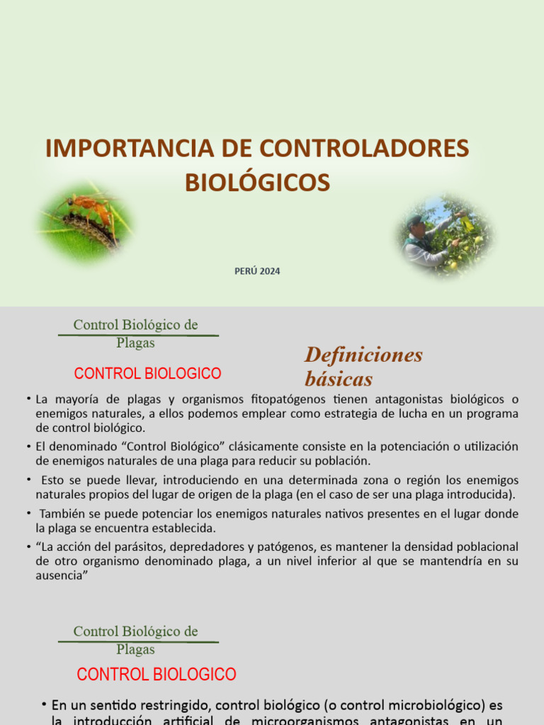 Control 01 Cargar | PDF | Control biológico de plagas | Plaga (organismo)