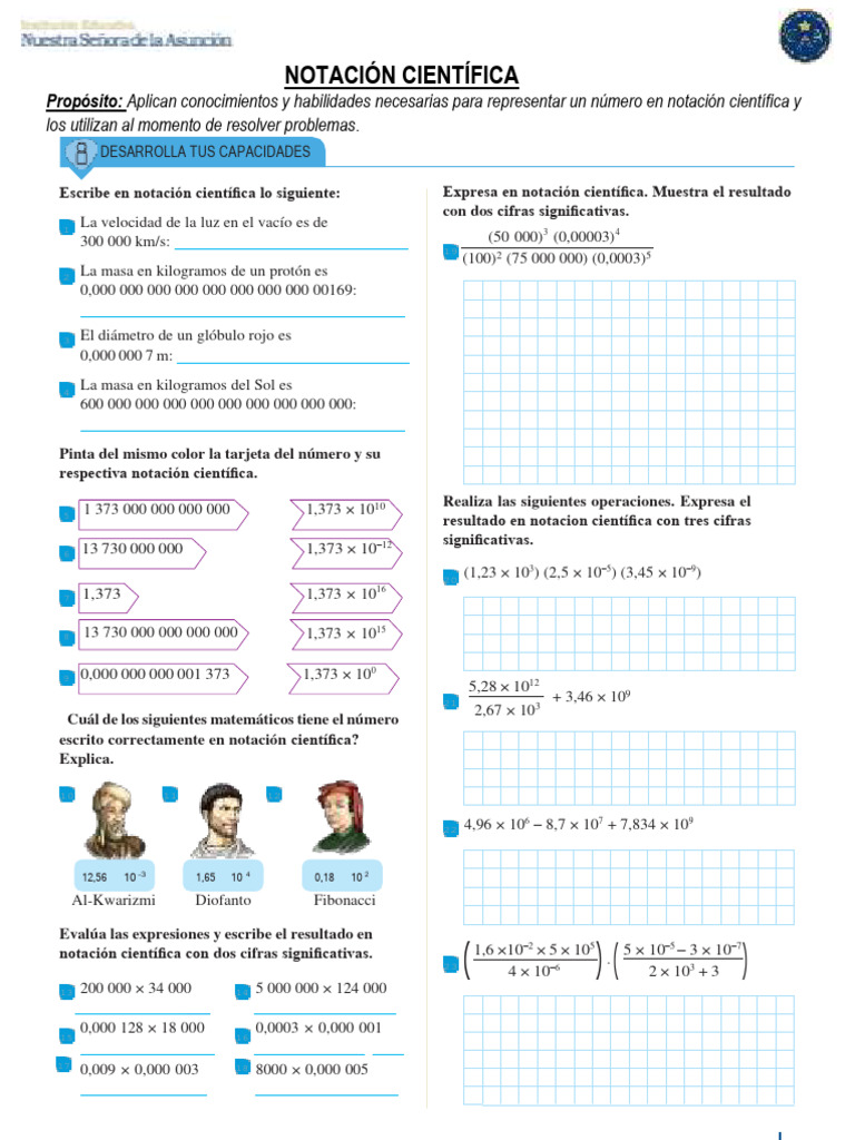 Notación Cientifica | PDF | Números | Notación