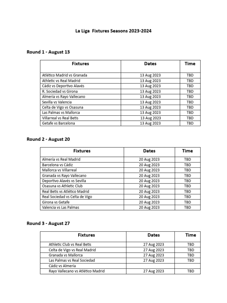 La Liga | PDF | La Liga | Fc Barcelona