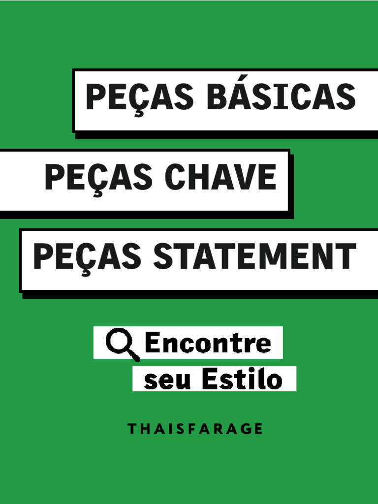Ebook Pecas Basicas Chave Stament (Thais Farage) | PDF | Direitos Autorais