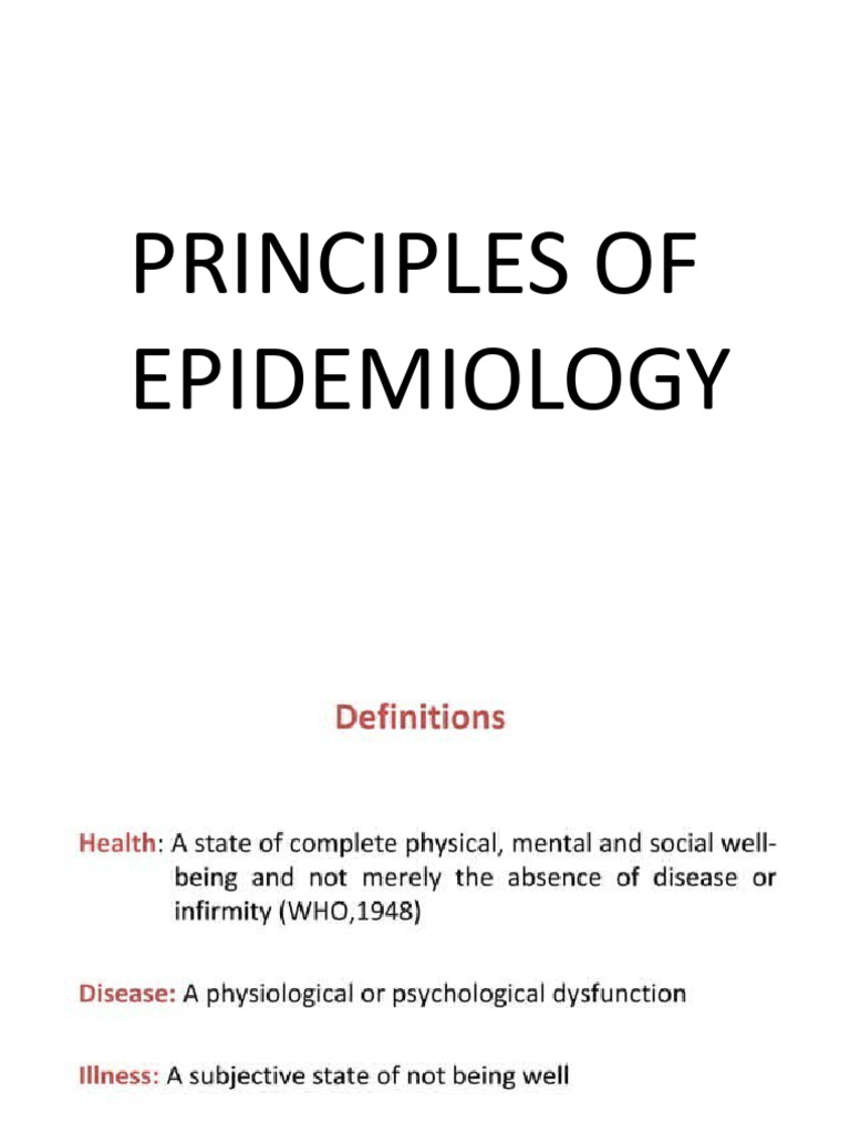 1.1 Principles-Of-Epidemiology | PDF | Randomized Controlled Trial | Epidemiology