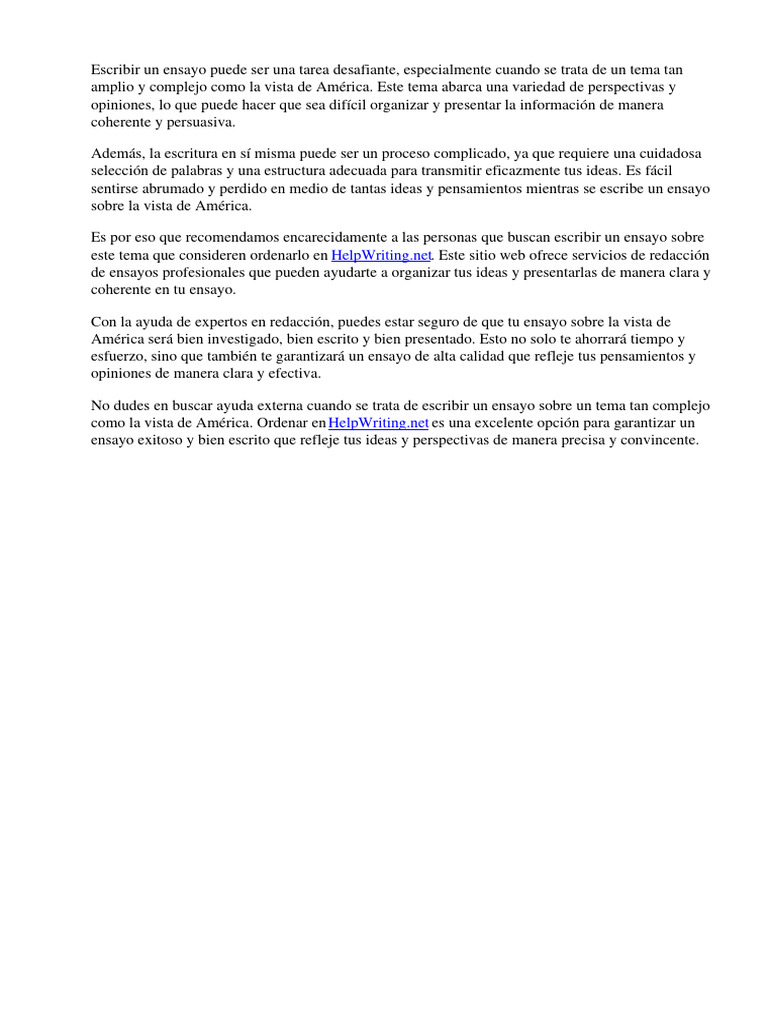 Ensayo Sobre La Vista de América | PDF | Computing