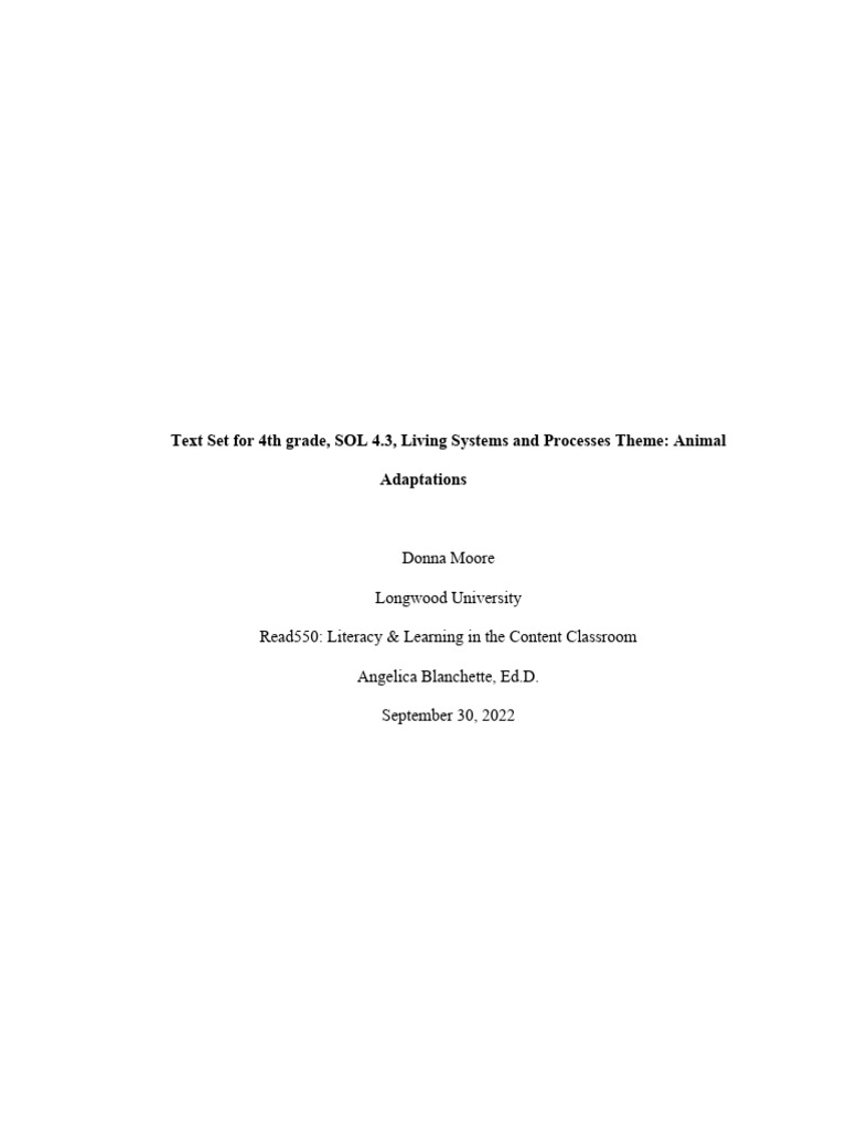 text set assignment | PDF