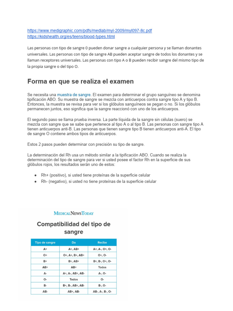 Grupos Sanguíneos Biologia | PDF | Tipo de sangre | Sangre
