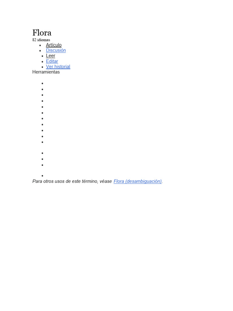 Flora | PDF | Flora | Biología