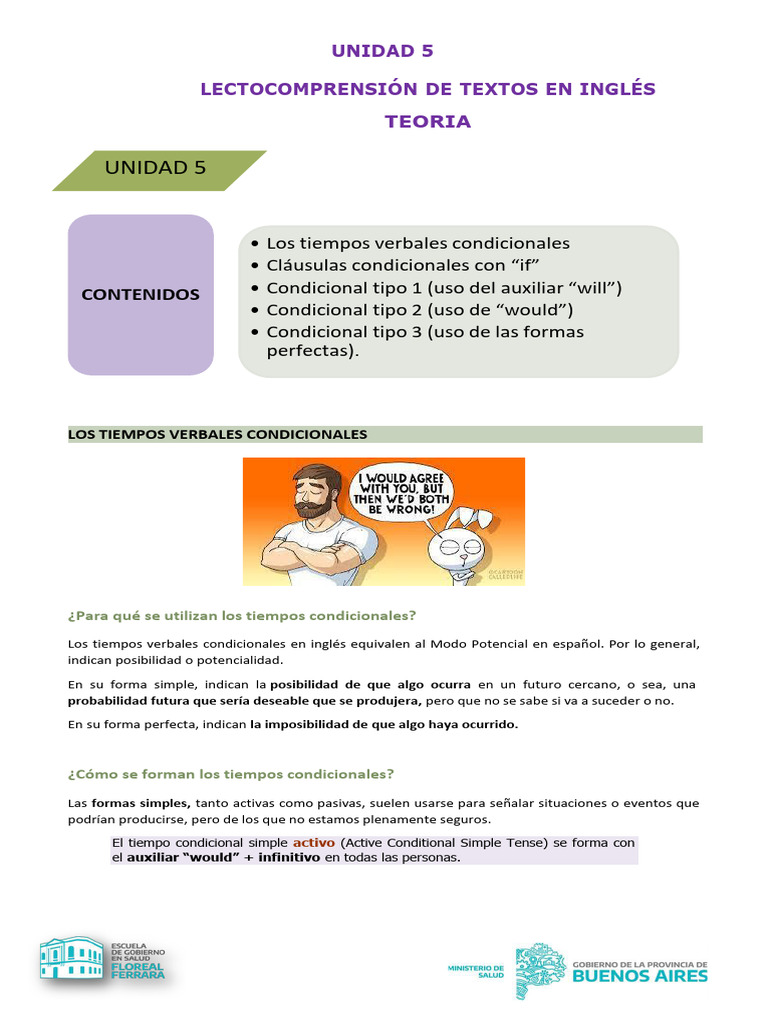 Oraciones Condicionales | PDF | Gramática | Lingüística