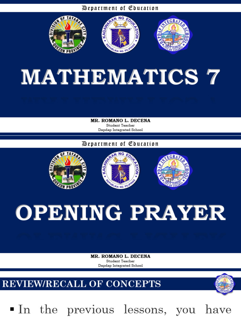 Mathematics7 Circles | PDF | Circle | Tangent