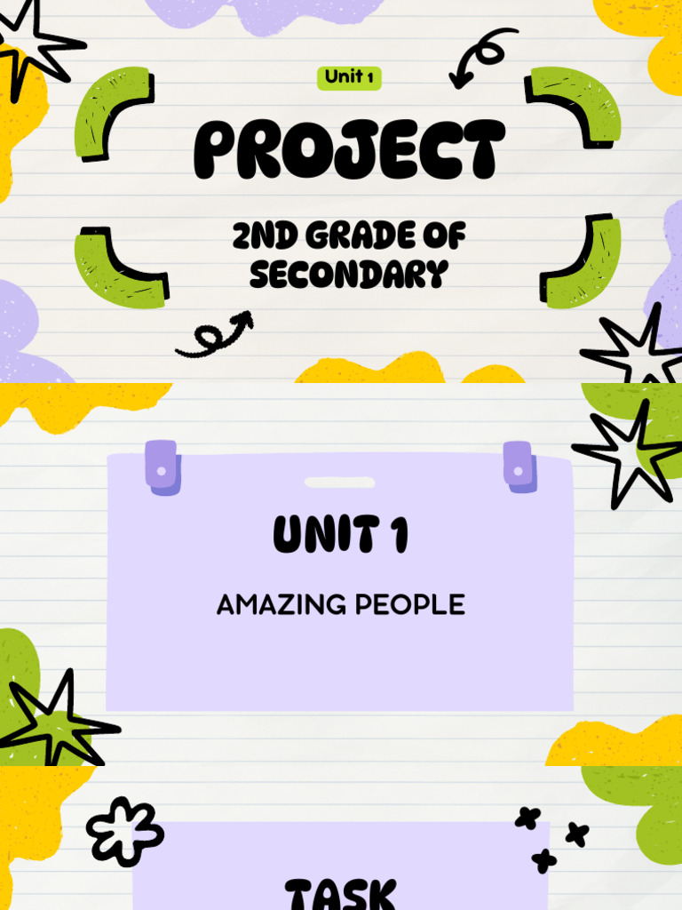 PROJECT UNIT 1 - 2ND GRADE (1) (1) | PDF