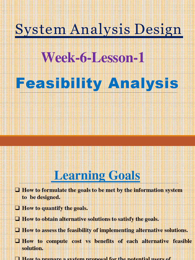 WK-6-Feasibility Analysis | Download Free PDF | Feasibility Study | Cost–Benefit Analysis