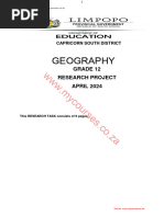 Grade 12 Mapwork Task 2024 | PDF | Topography | Geographic Information ...