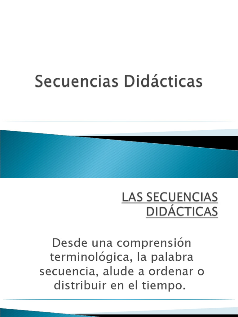 Las Secuencias Didacticas | PDF | Aprendizaje | Enseñando