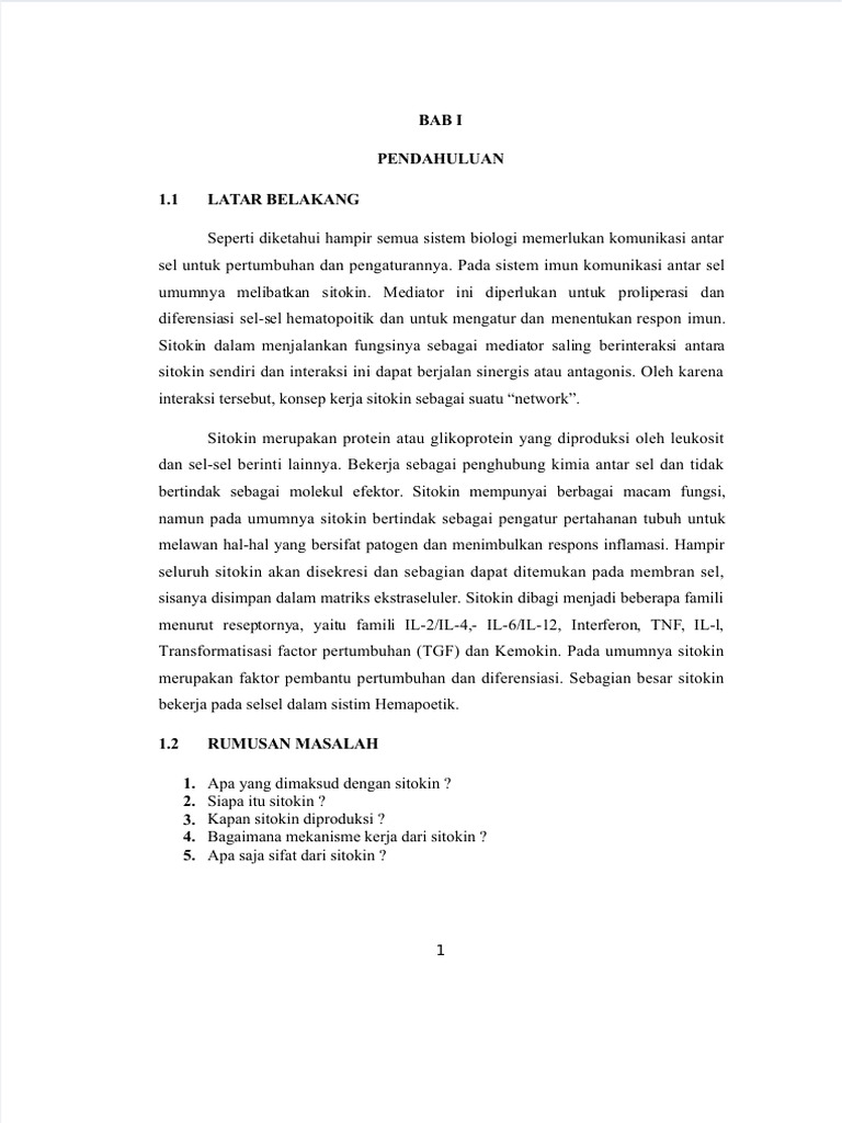 Pengertian dan Fungsi Sitokin dalam Imunologi | PDF | Kesehatan ...