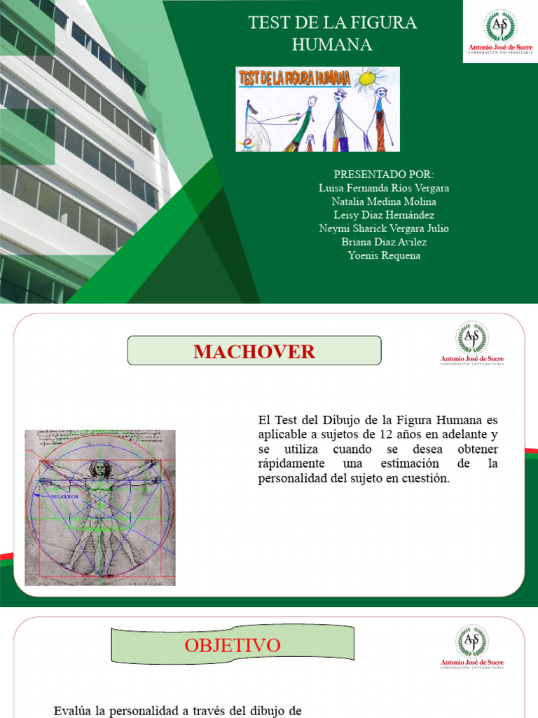 EXPOSICION MACHOVER | PDF | Ciencias del comportamiento | Sicología