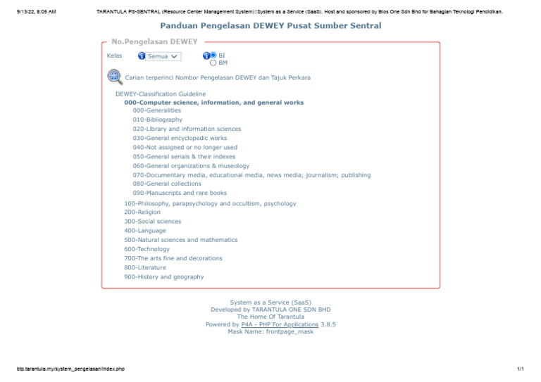 Dewey Classification Guidelines for Libraries | PDF