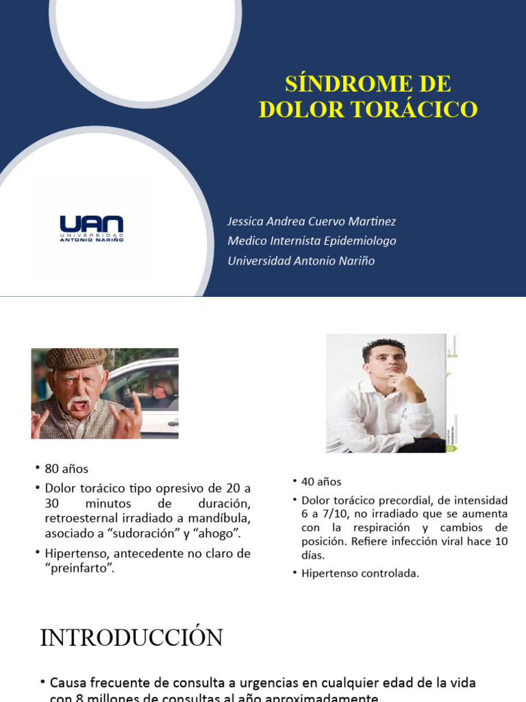 Sindrome de Dolor Toracico | PDF | Infarto de miocardio | Medicina CLINICA