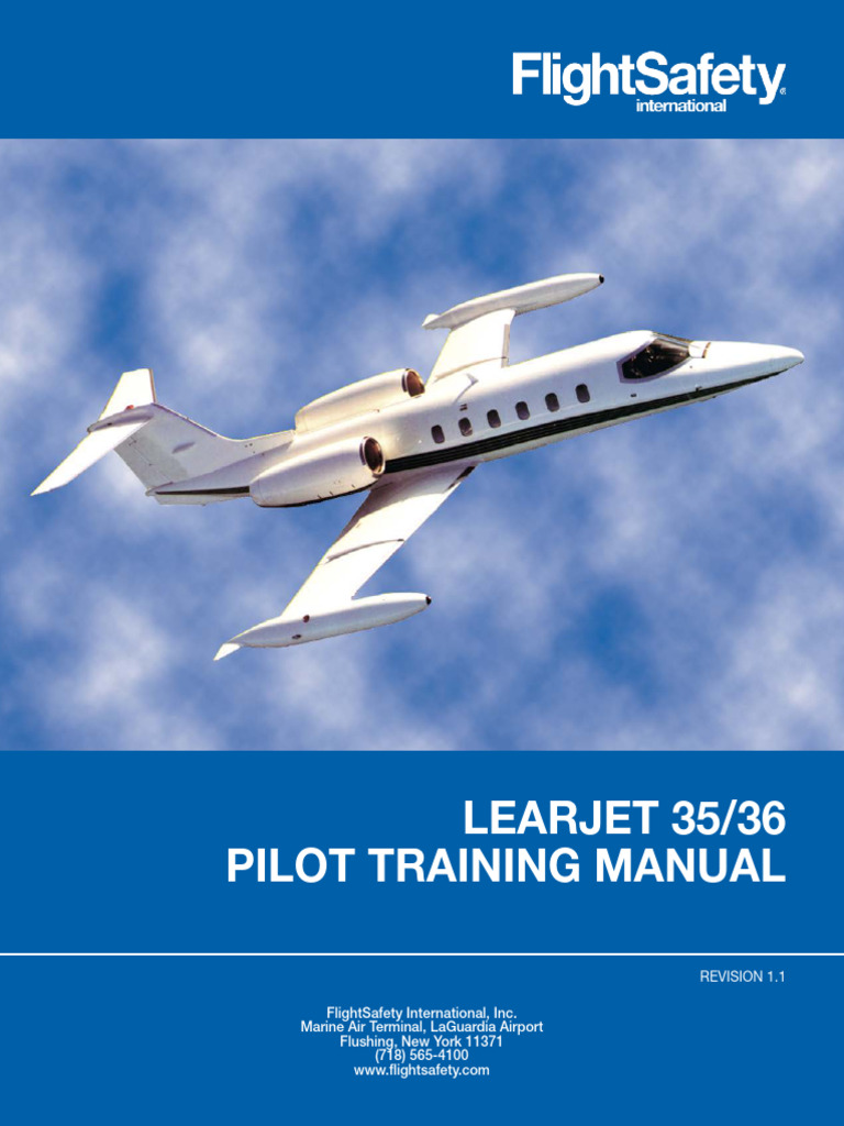 LEARJET 35/36 Pilot Training Manual: Revision 1.1 | PDF | Aileron | Fuselage